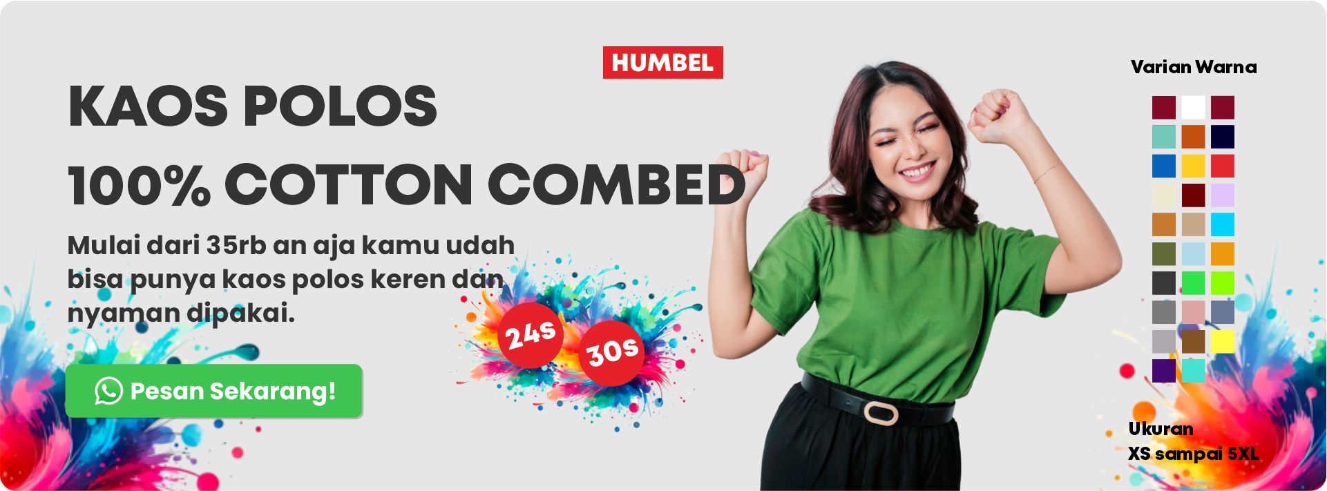 Kaos Polos – Page 3 – Humbel Store Indonesia | Pusat Kaos Polos Ciamis